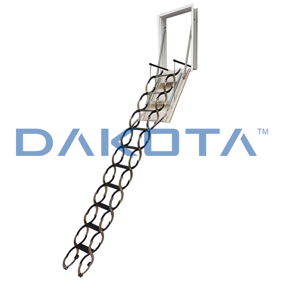 Folding Staircase Against Wall | Dakota Group