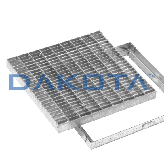 Heel-Proof Square Grate with Steel Frame